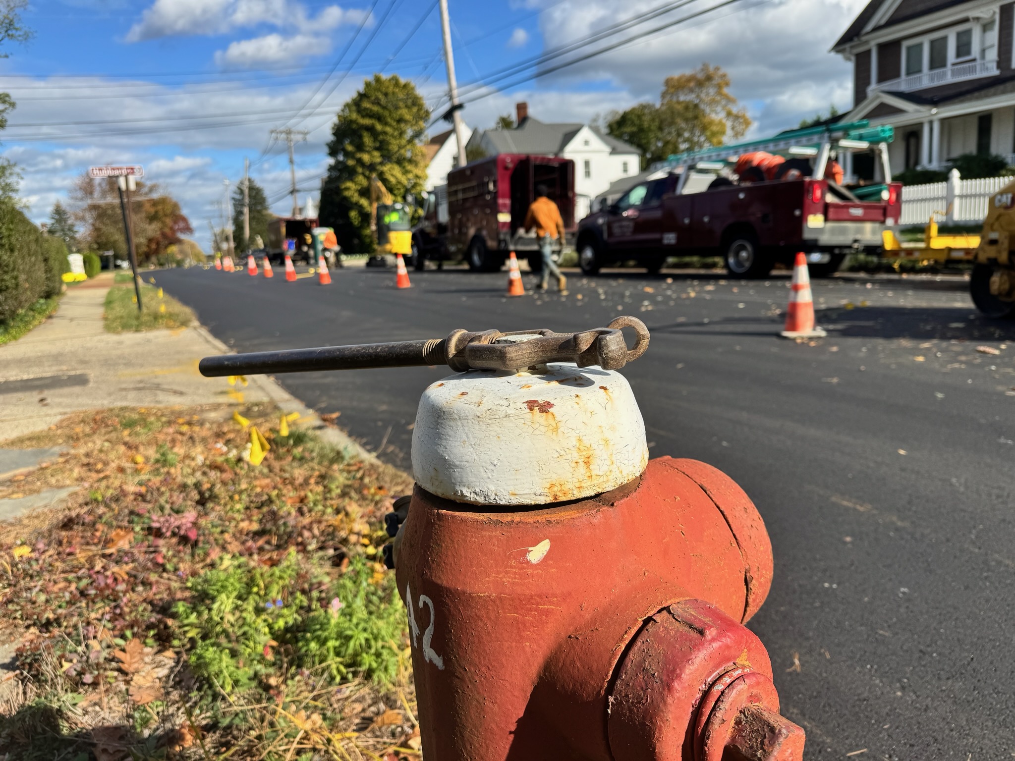 NEW PAVEMENT, BROKEN WATER MAIN - Red Bank Green